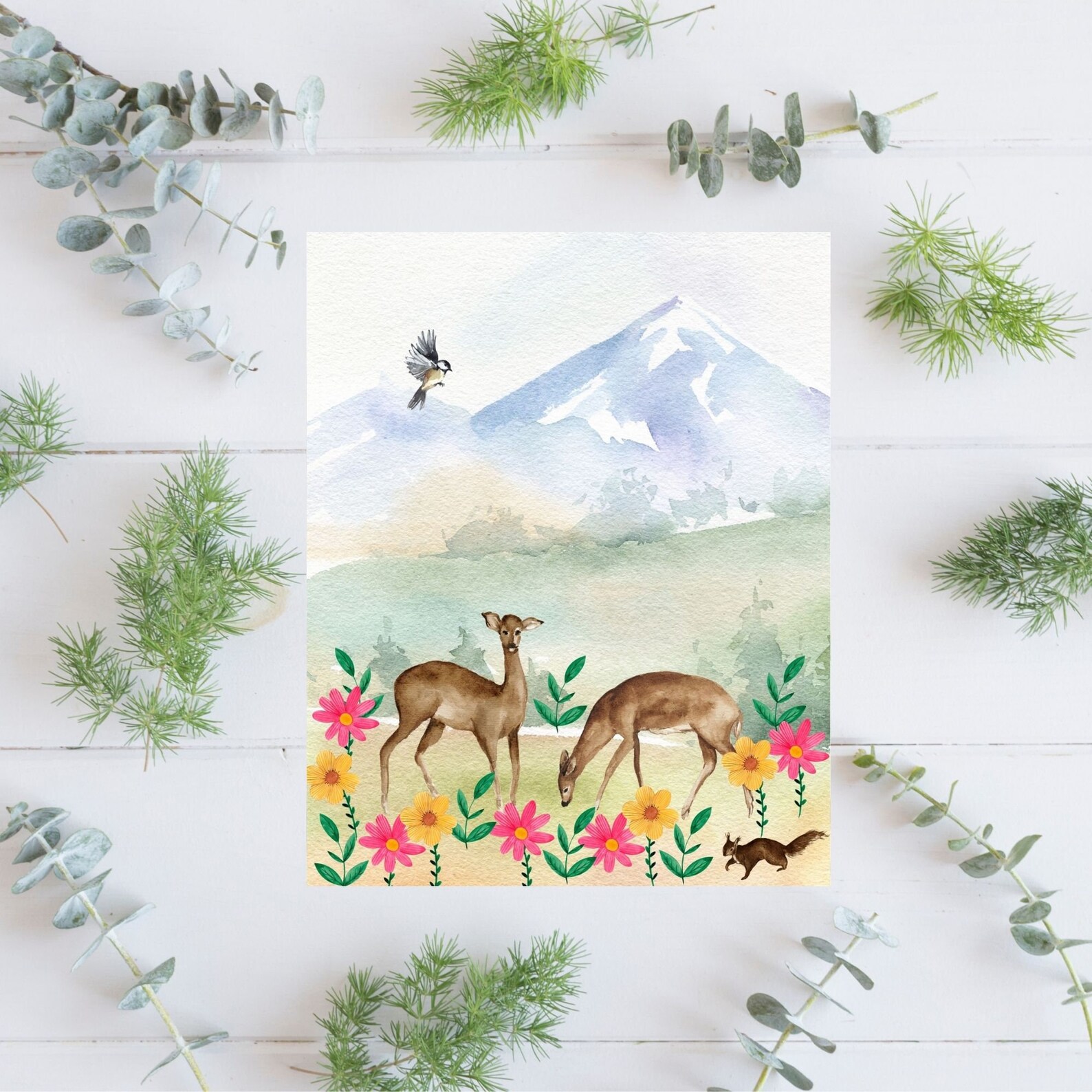 Spring Deer Cottagecore Print. Printable Artwork for Your Home. Get ...