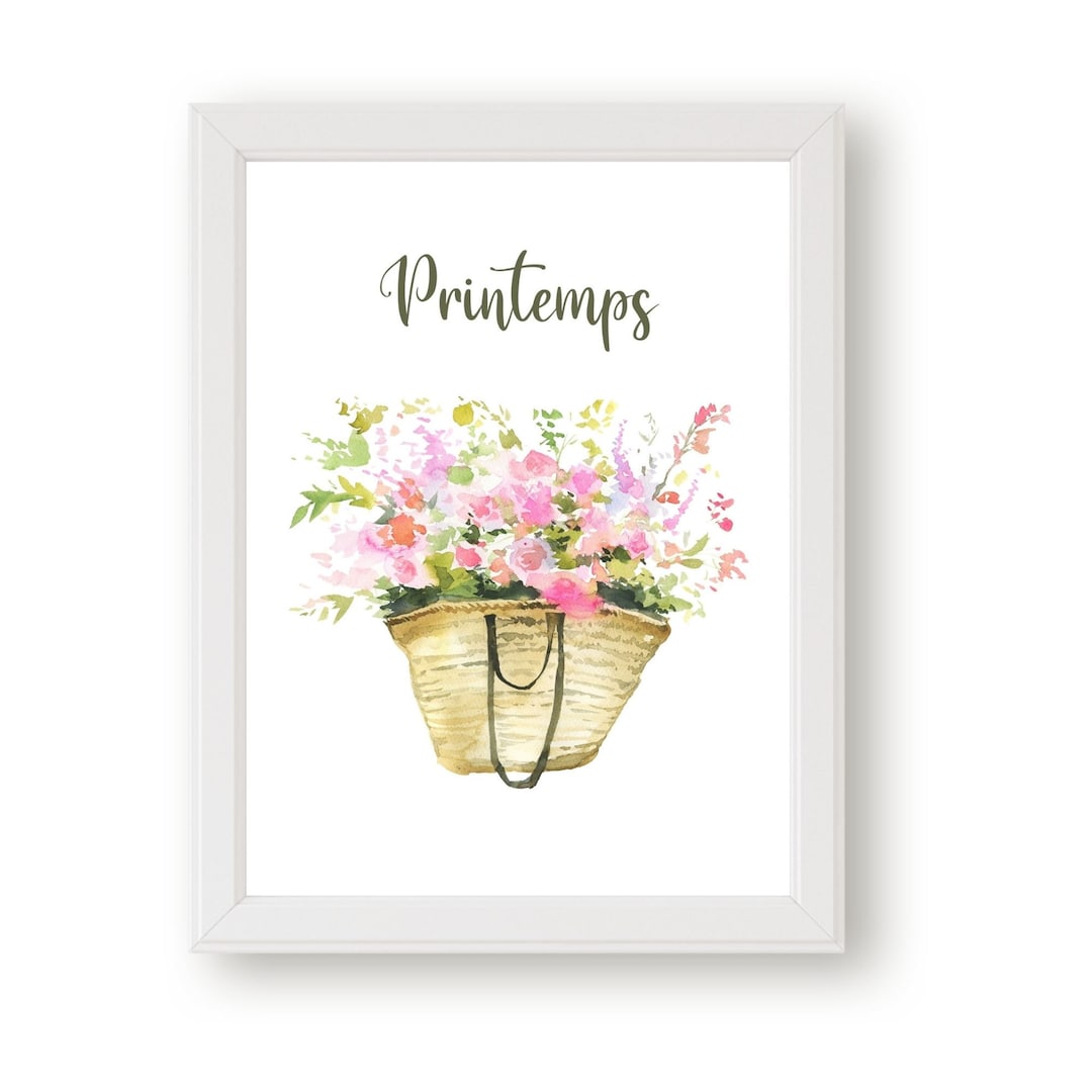 French Country Printemps Art Print Farmhouse Decor Nature Art ...