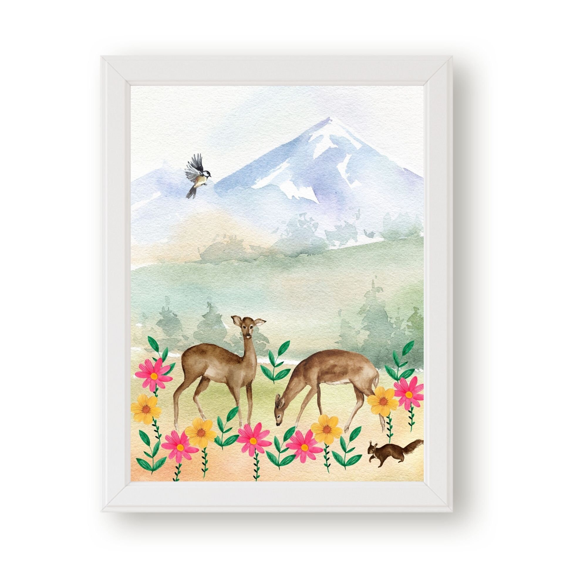 Spring Deer Cottagecore Print. Printable Artwork for Your Home. Get ...