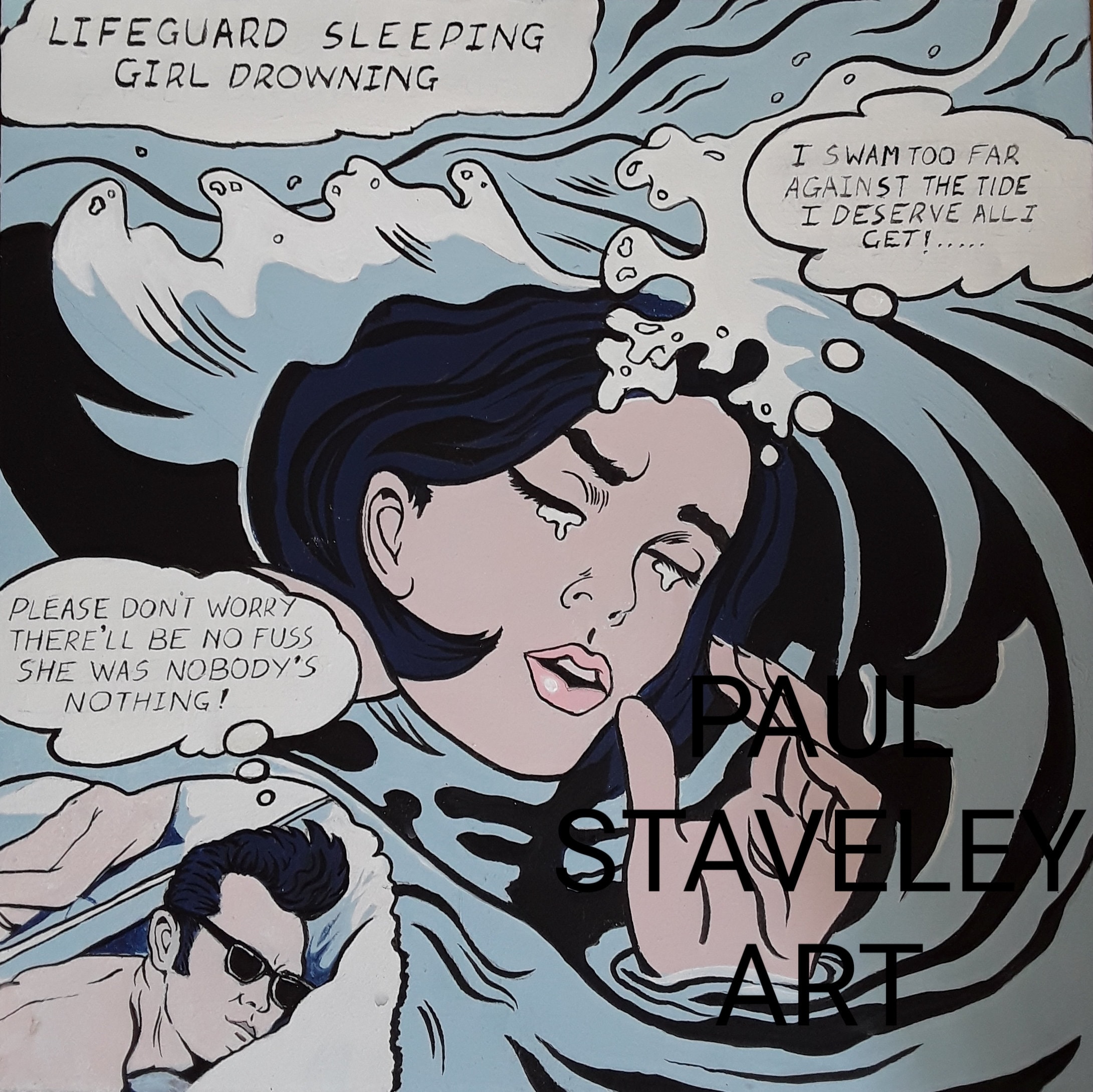 Lifeguard Sleeping Girl Drowning the Smith's Morrissey - Etsy