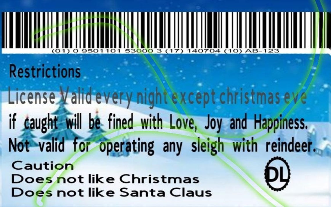 Grinch Drivers License Digital Download Svg Jpf - Etsy