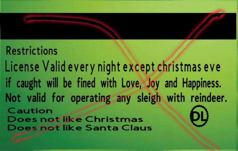 Grinch Drivers License Digital Download PNG SVG - Etsy