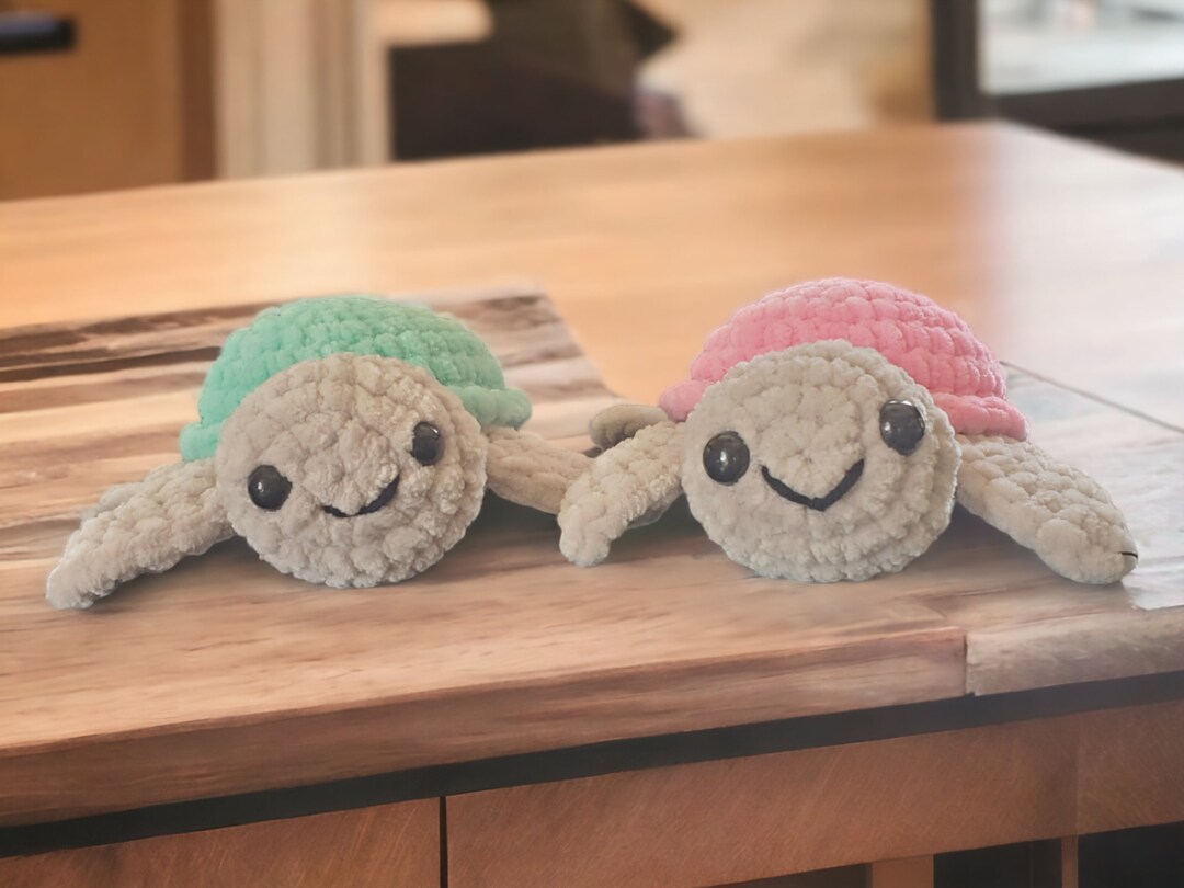 Turtle Crochet Plush - Various Colors, Amigurumi Crochet Turtle, Turtle ...