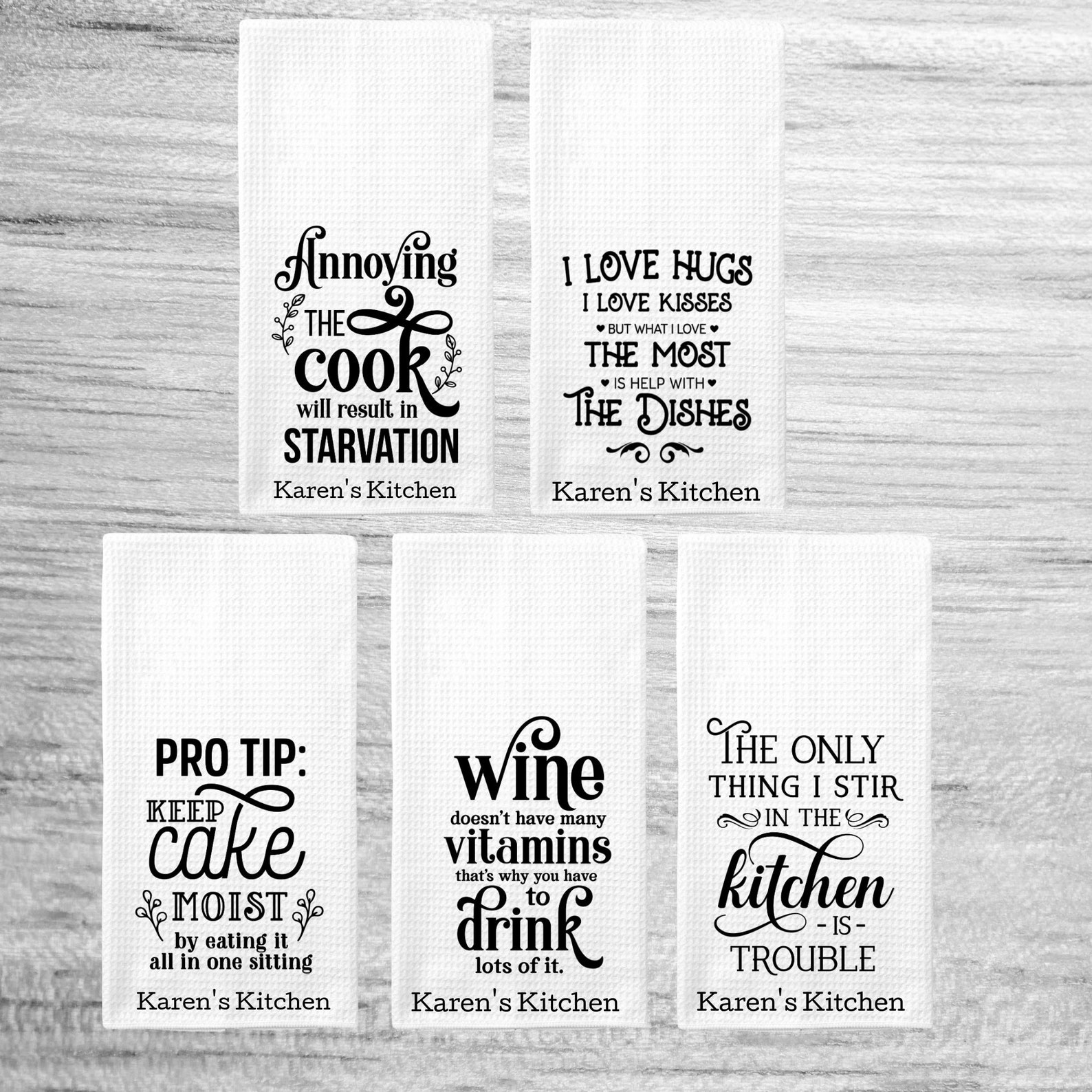 Funny Dish Towels Funny Kitchen Towels Housewarming T Etsy