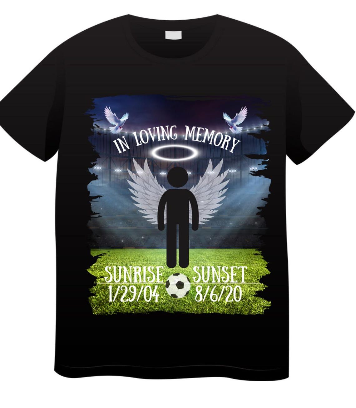 Soccer Football Feid Heaven in Loving Memory Forever in Our Hearts ...