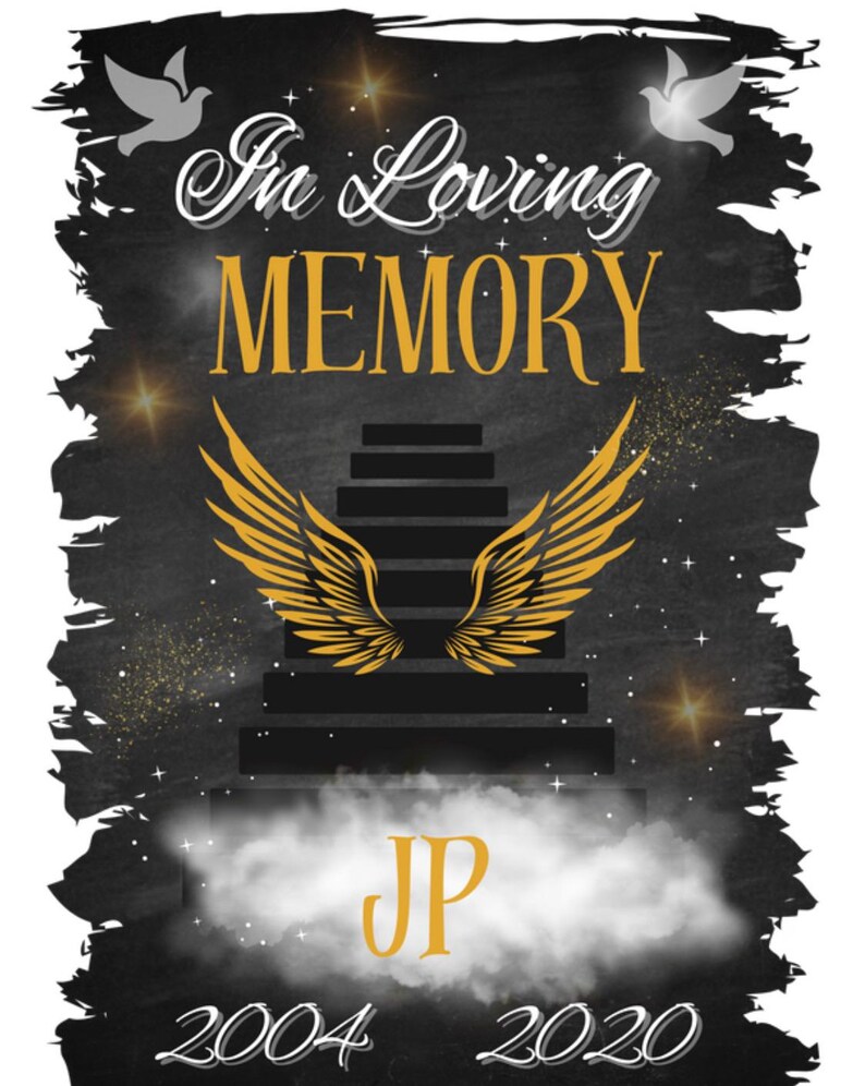 En Loving Memory PNG, Fondo conmemorativo de la escalera del cielo de ...