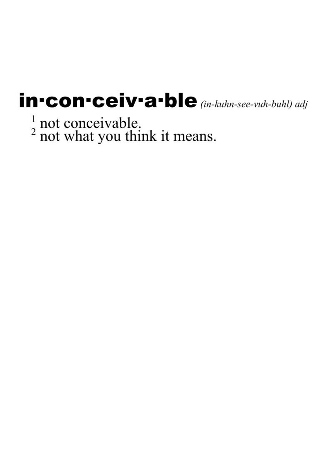Inconceivable PNG JPG - Etsy