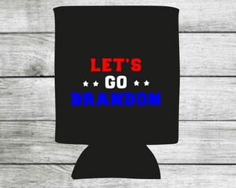 Let's Go Brandon Can Cooler Sleeve Regular Slim Custom - Etsy