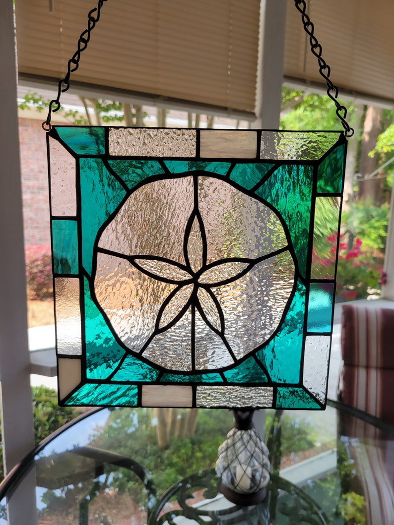 Stained Glass Sand Dollar 10"w X 10"h - Etsy
