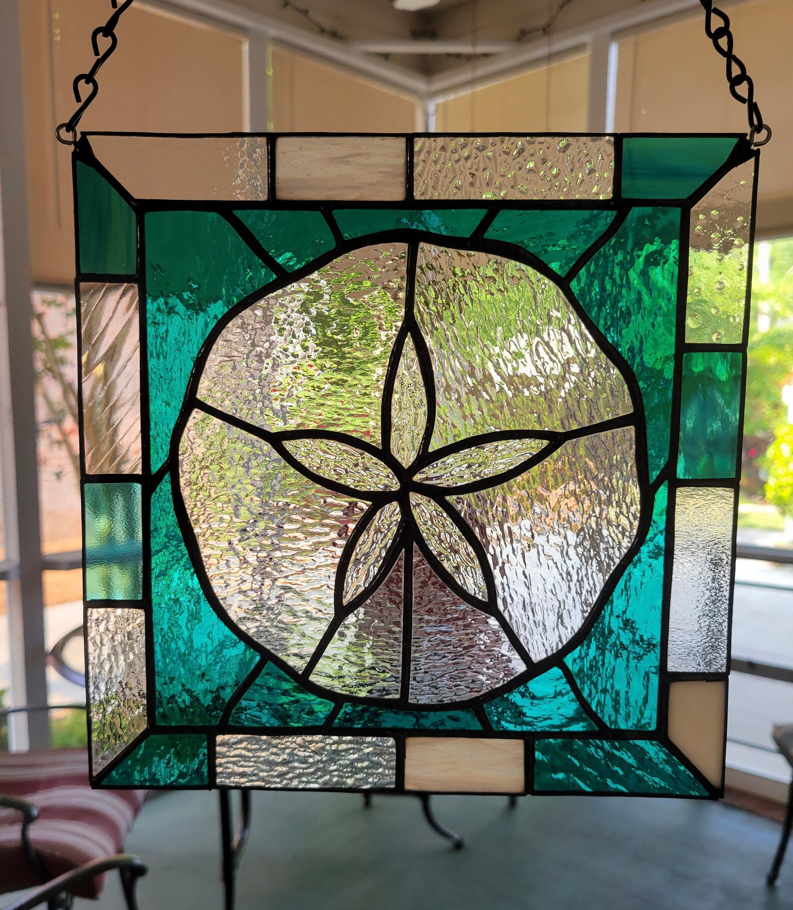 Stained Glass Sand Dollar 10"w X 10"h - Etsy