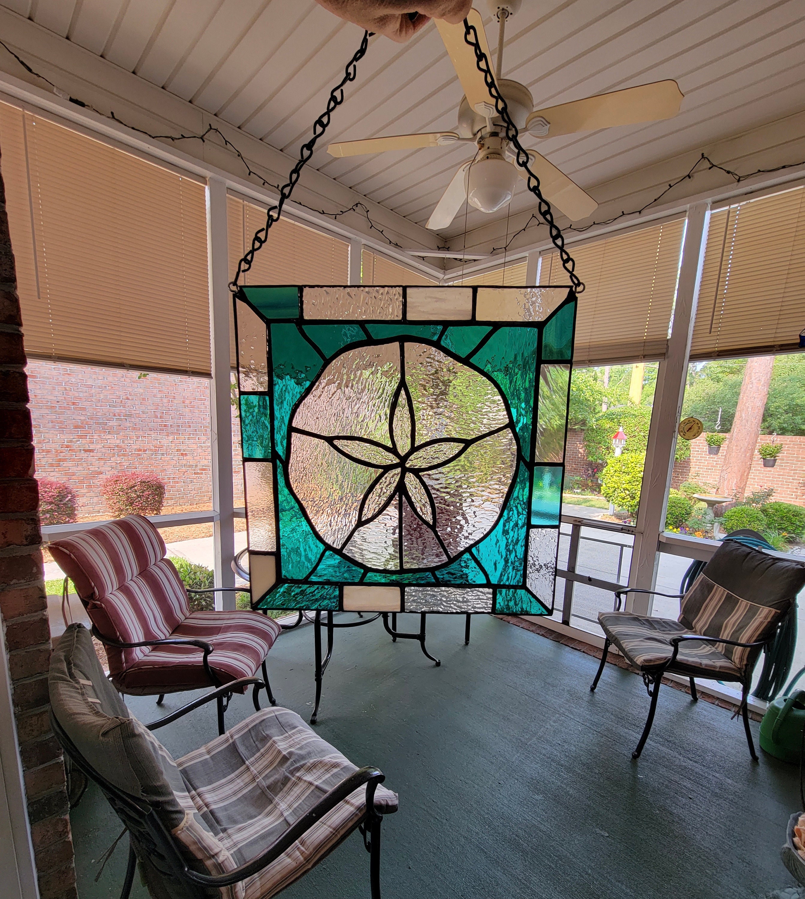Stained Glass Sand Dollar 10"w X 10"h - Etsy