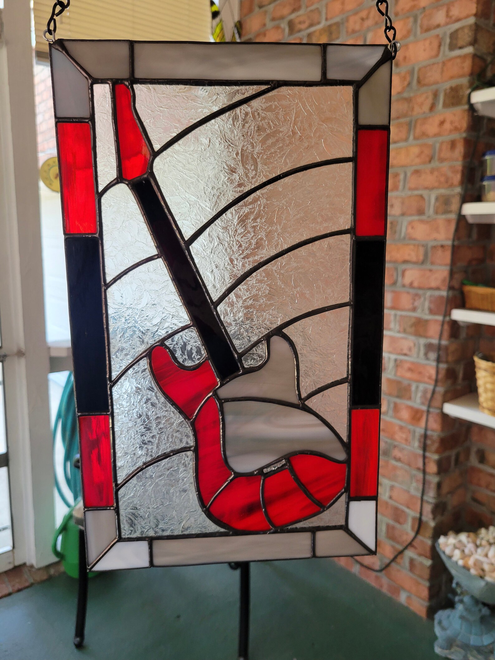 Stained Glass Electric Guitar 9"w X 15"h - Etsy