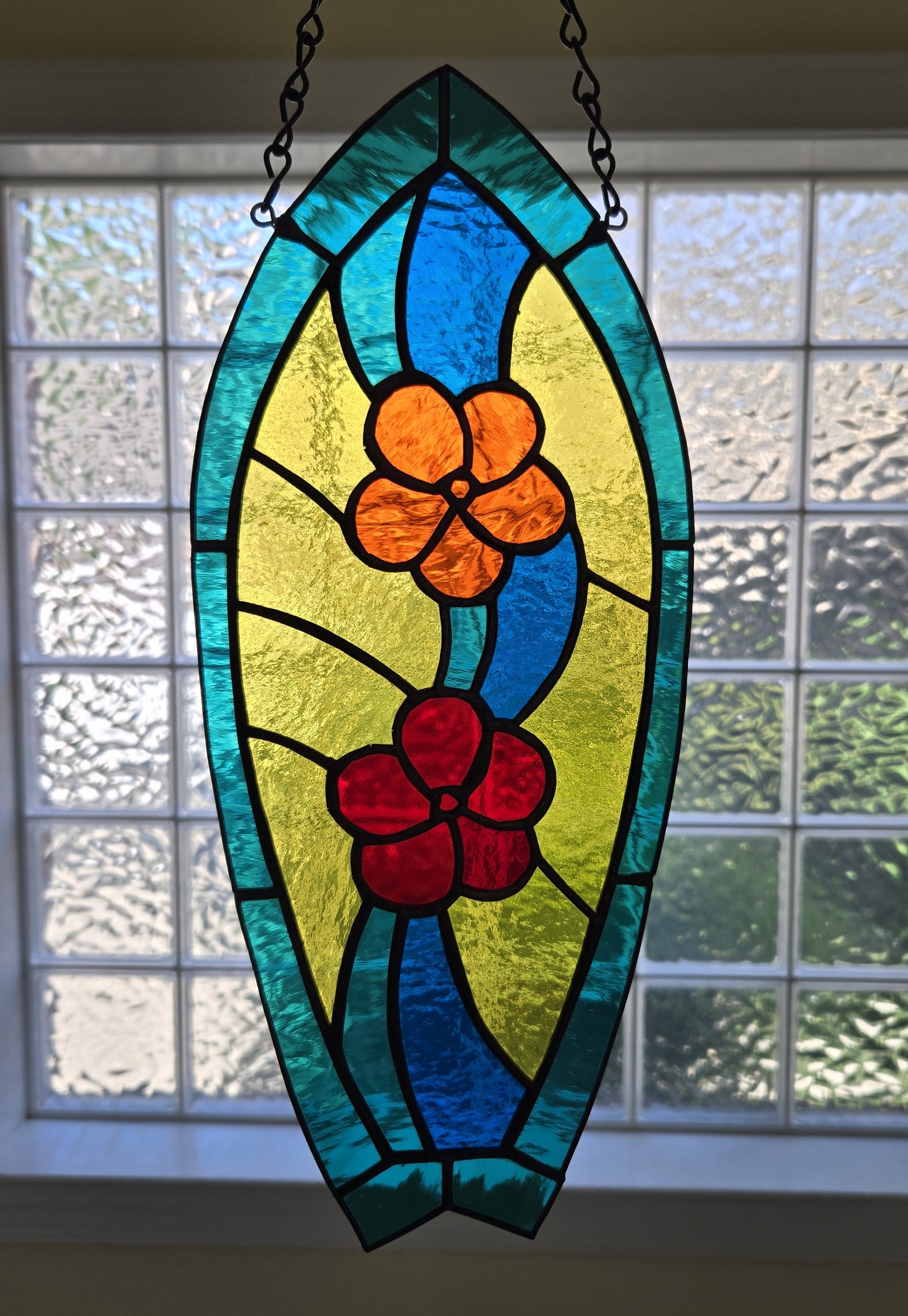 Stained Glass Hibiscus Surfboard 6.5"w X 15.5"h - Etsy