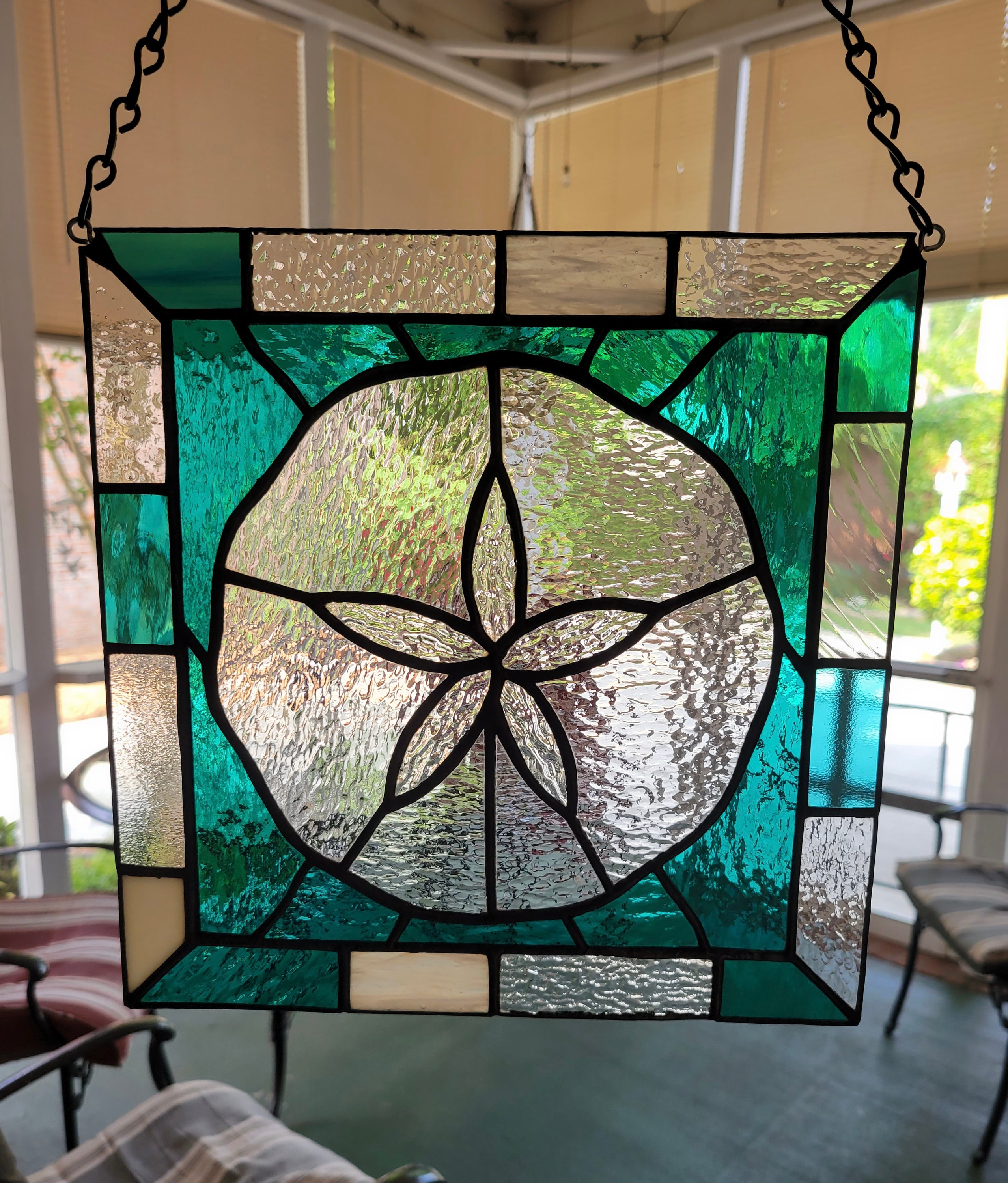 Stained Glass Sand Dollar 10"w X 10"h - Etsy
