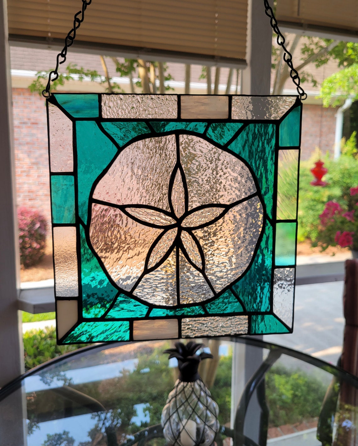 Stained Glass Sand Dollar 10"w X 10"h - Etsy