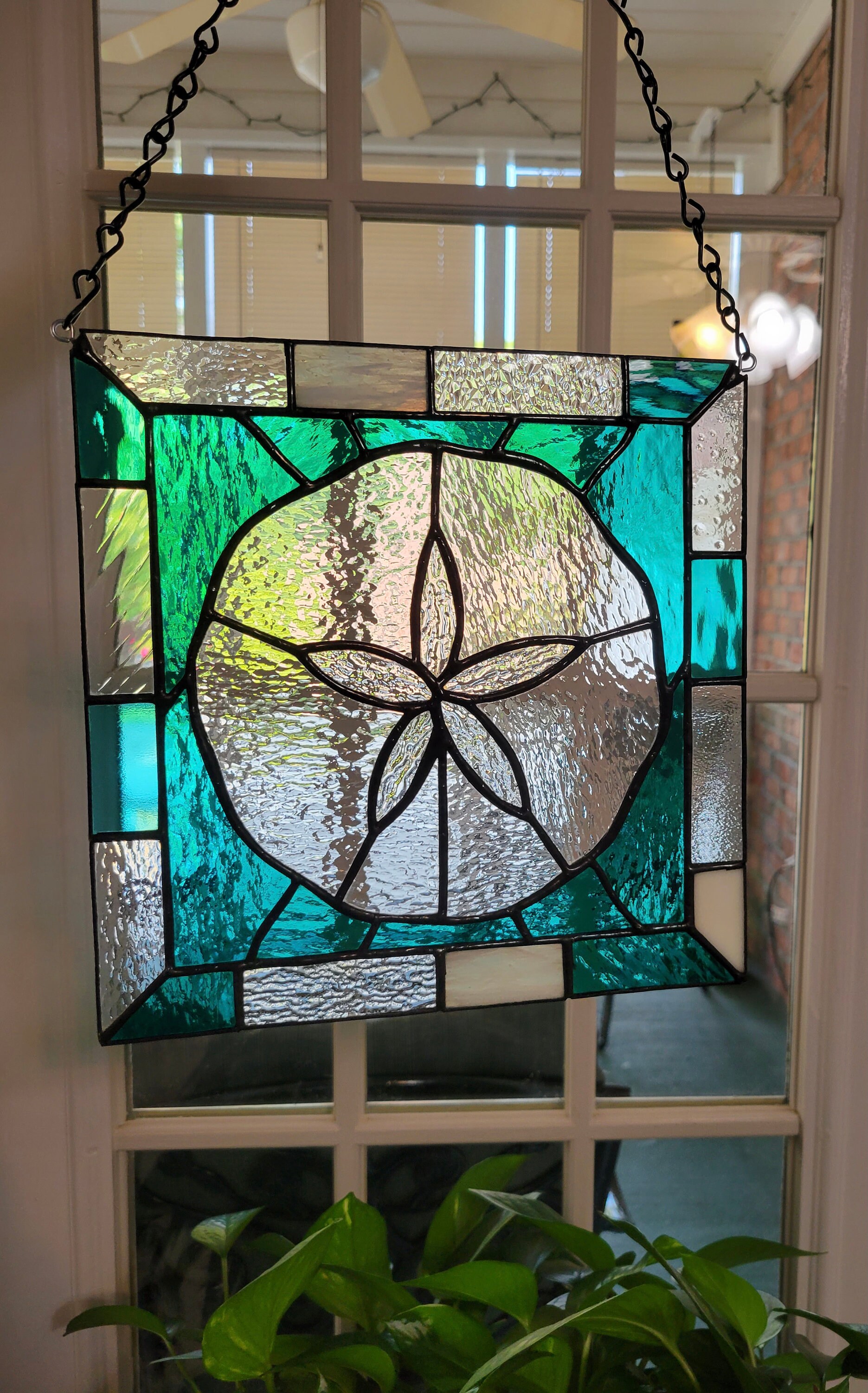 Stained Glass Sand Dollar 10"w X 10"h - Etsy
