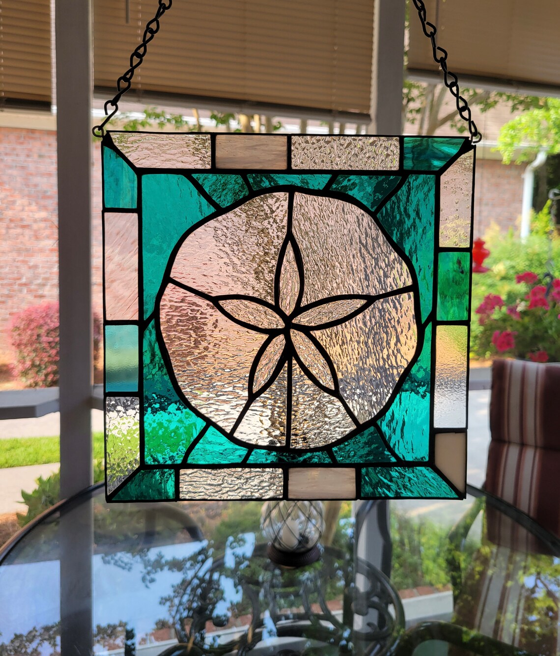 Stained Glass Sand Dollar 10"w X 10"h - Etsy