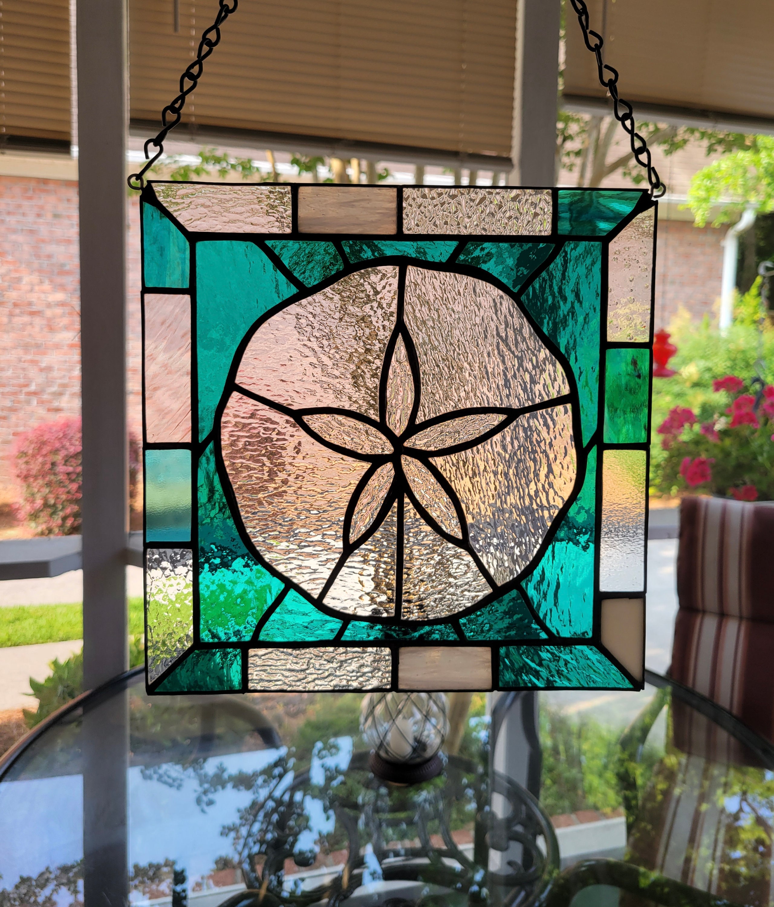 Stained Glass Sand Dollar 10"w X 10"h - Etsy