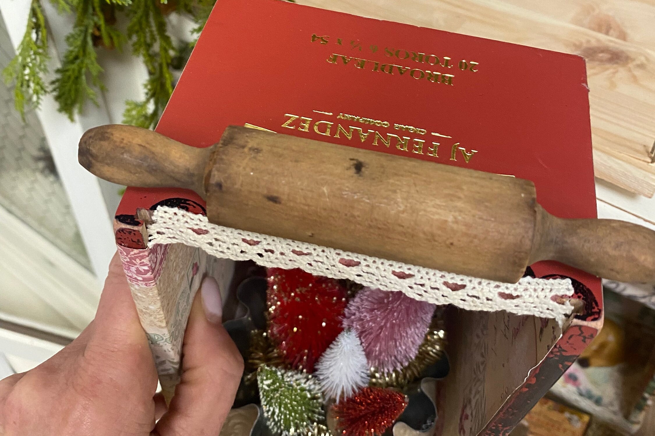 Christmas Shadowbox, Mixed Media Art Box, Found Object Diorama - Etsy