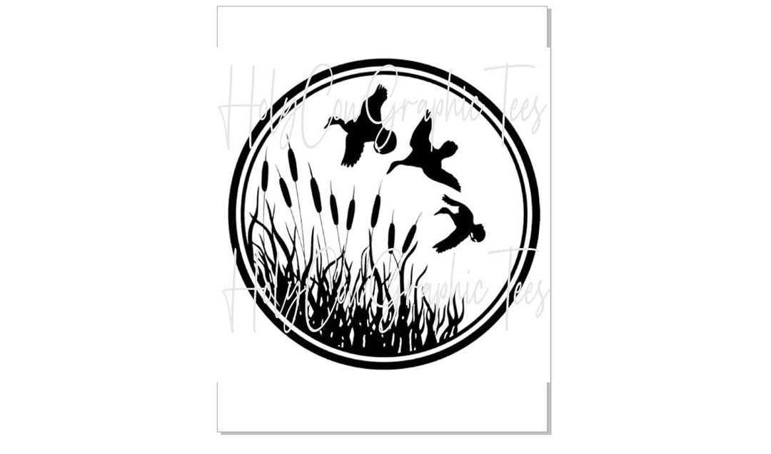Duck Hunting Sublimation Design PNG / Duck Waterfowl Circle Tshirt ...