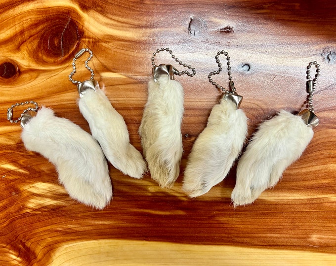 Rabbit Foot Key Chain - Etsy