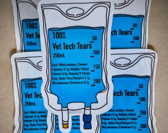 Blood Tubes Sticker Phlebotomy Sticker Vet Tech Sticker Science Lover ...