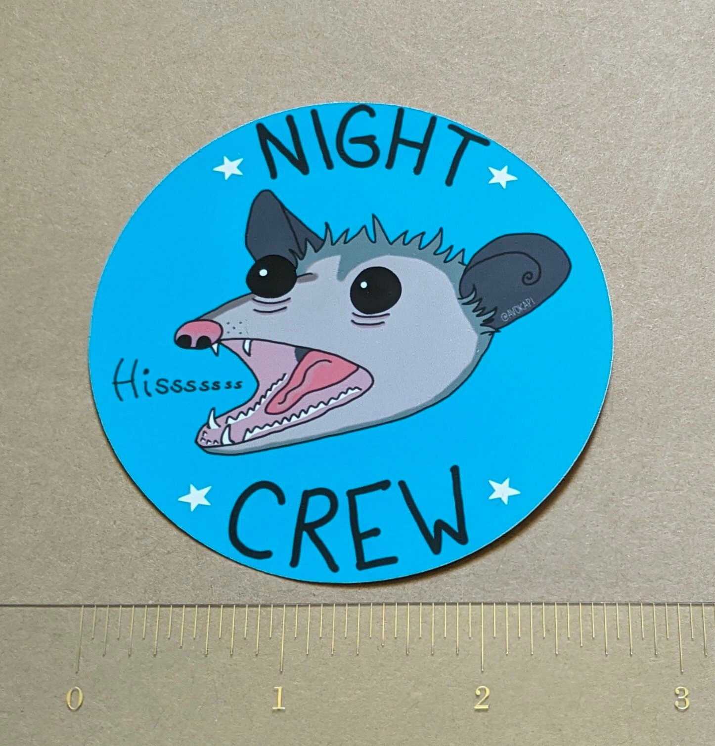 Night Crew Sticker Night Shift Sticker Opossum Sticker - Etsy