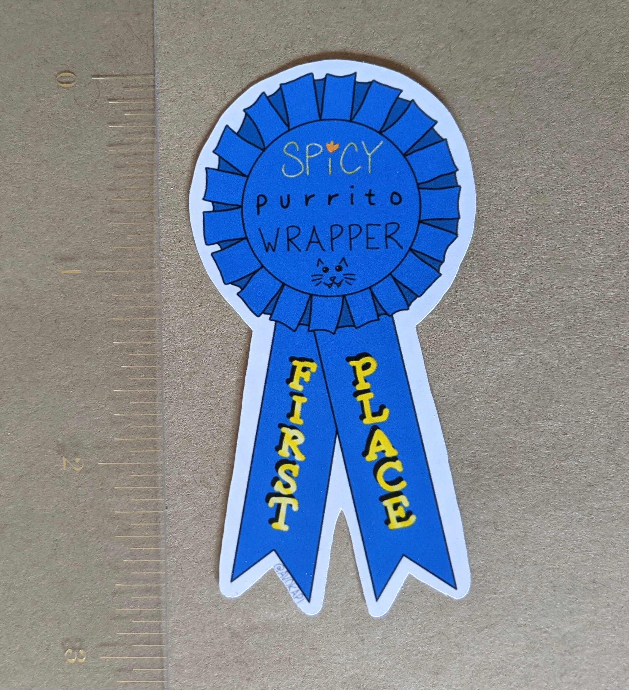 Spicy Purrito Wrapper Sticker Veterinary Technician Sticker | Etsy