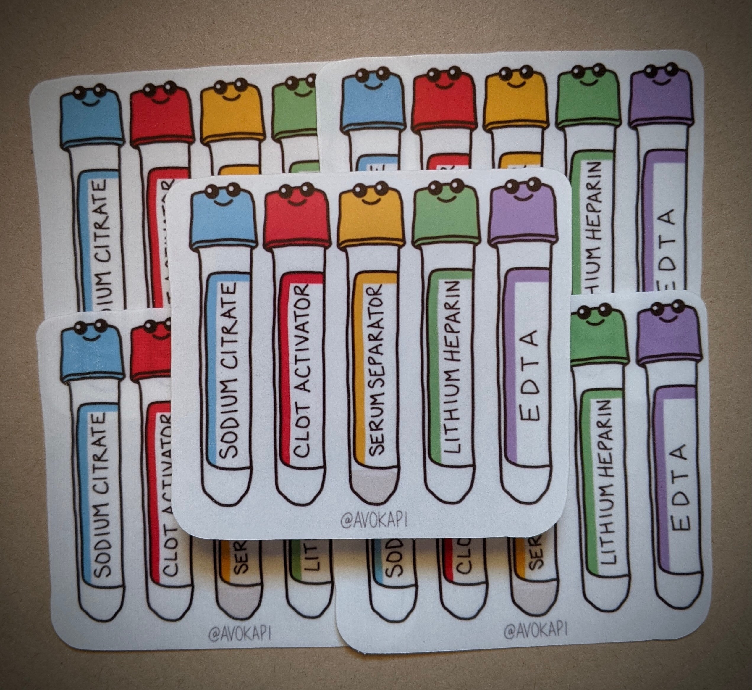 Blood Tubes Sticker ~ Phlebotomy Sticker ~ Vet Tech Sticker ~ Science ...