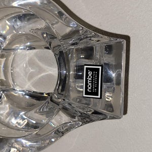 Nambe Bowl Handcrafted Full Lead Crystal Original Tags Signed - Etsy