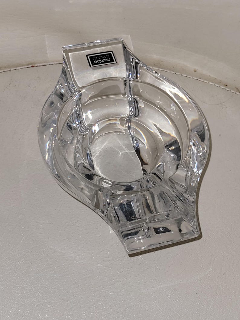 Nambe Bowl Handcrafted Full Lead Crystal Original Tags Signed - Etsy