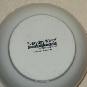 Everyday White Fitz and Floyd Deep Serving Bowl Smash Porcelain - Etsy