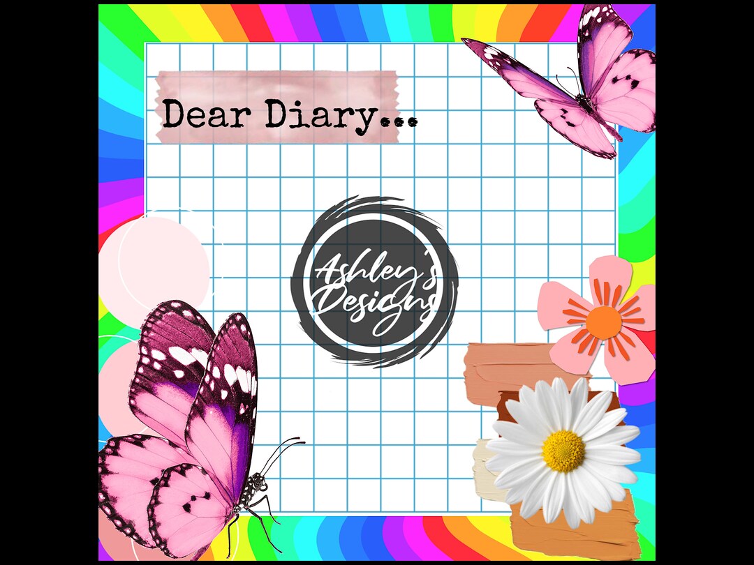 Dear Diary - Journal Template - Etsy