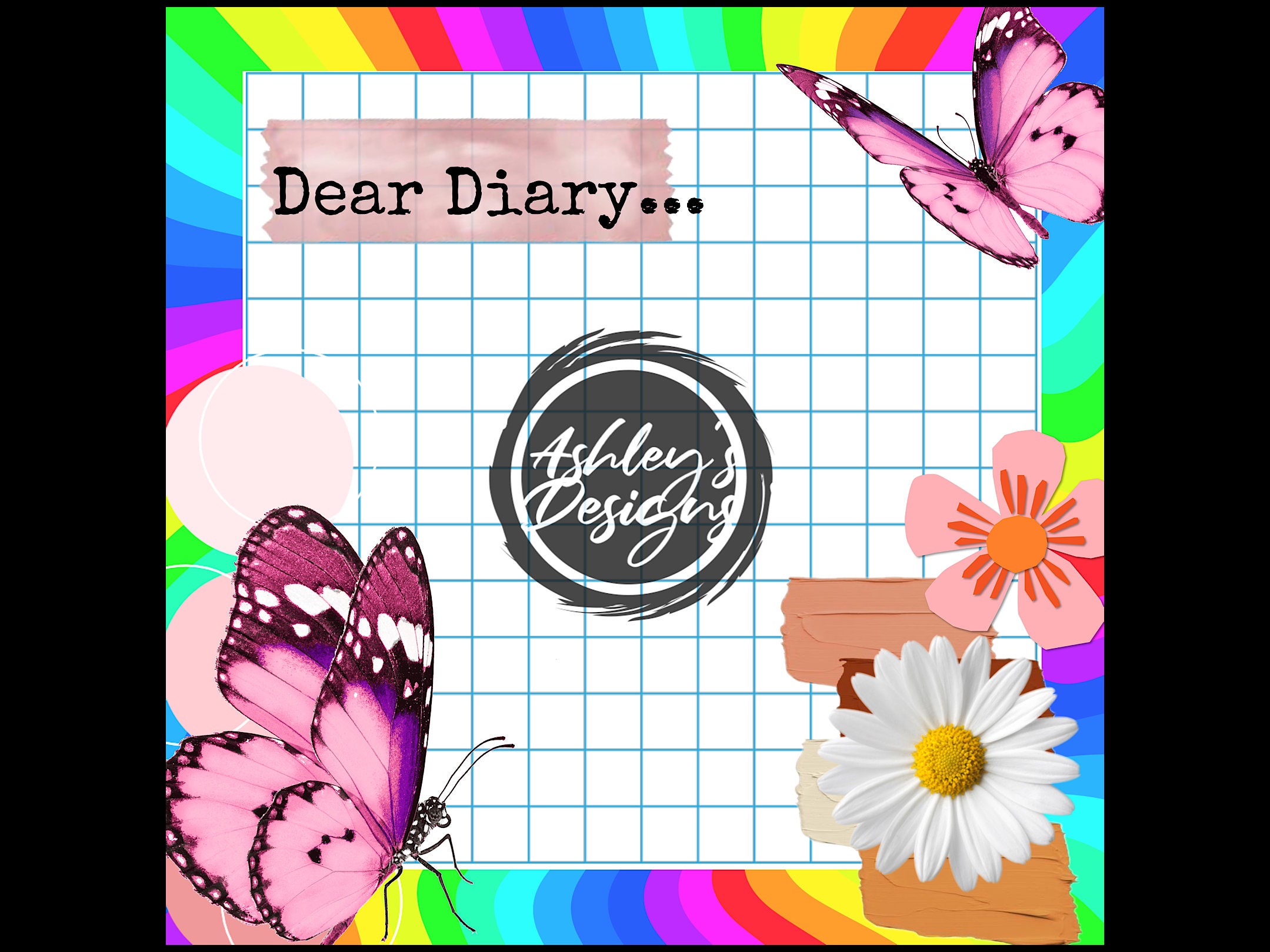 Dear Diary Journal Template - Etsy