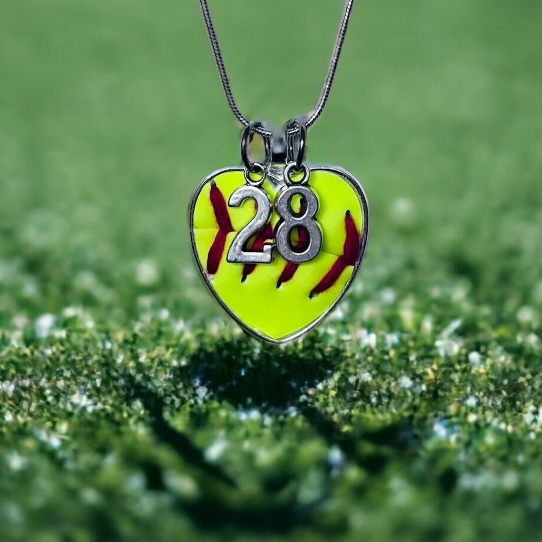 Authentic Baseball & Softball Pendant Necklace With Snake Chain ...