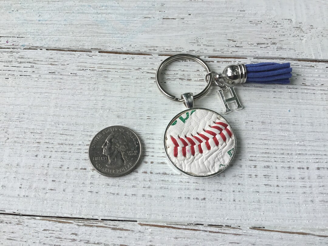 Authentic Baseball Key Chain With Seams - Etsy