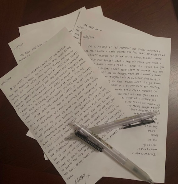 One Direction Handwritten Song Letter - Etsy