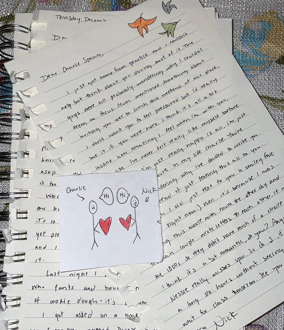 Heartstopper Handwritten Letters - Etsy