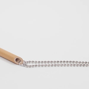 Stress Straws Deluxe Mindful Breathing Straw Necklace on Ball Chain ...