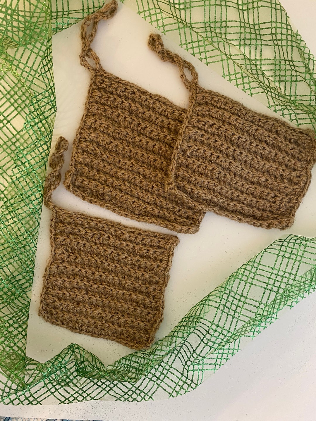 3unsponge Washable Dish Scrubbers, Natural Gift, Jute Dish Cloth, Dish ...