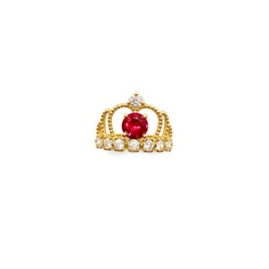 The Crown of Ruby Ring - Etsy