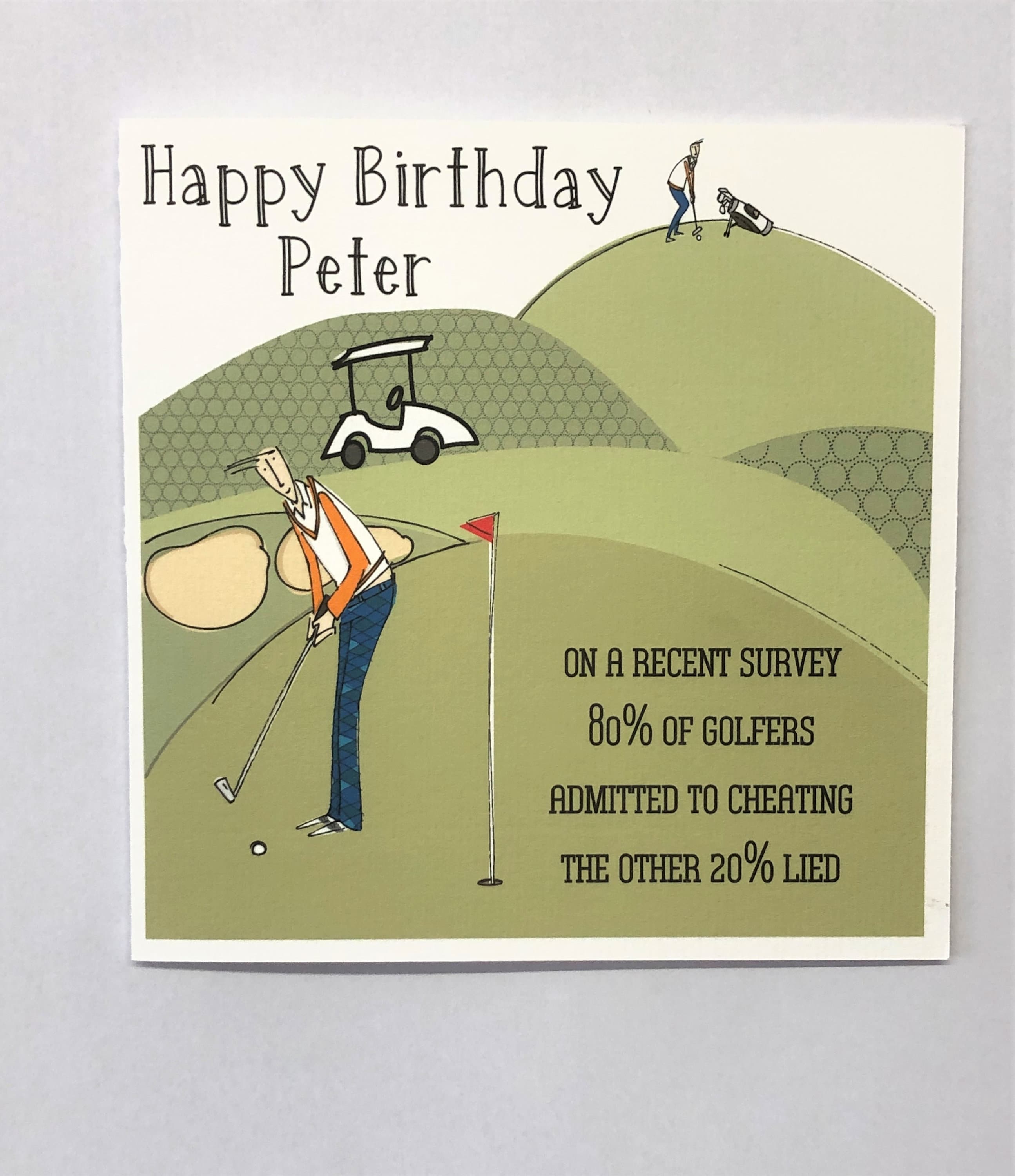 Personalised Golf Birthday Card Birthday Card for Golfer - Etsy