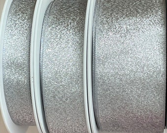 Silver Metallic Lace Ribbon 5/8 Wide BY THE YARD Silver - Etsy