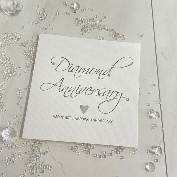 Handmade Diamond Wedding Cards - Etsy
