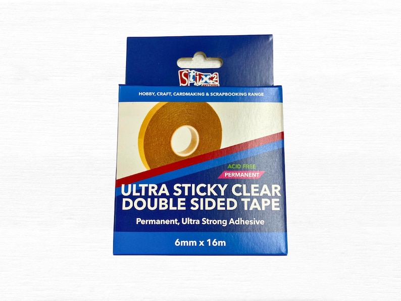 Clear Double Sided Tape, Ultra Strong Permanent Craft Adhesive, Various ...