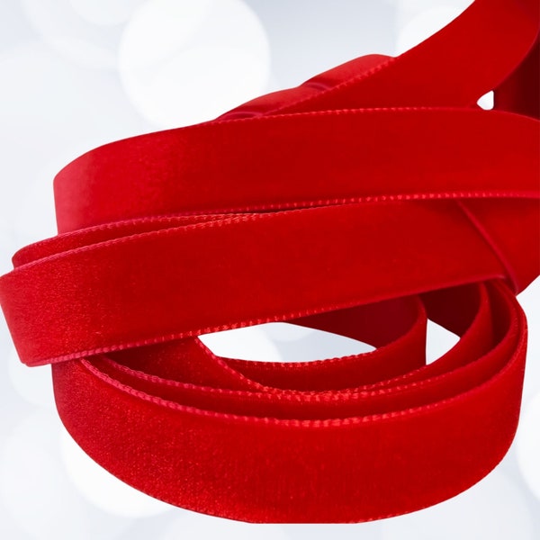 Red Velvet Ribbon - Etsy