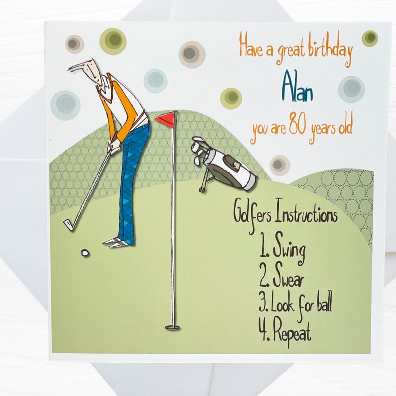 Golf Card - Etsy