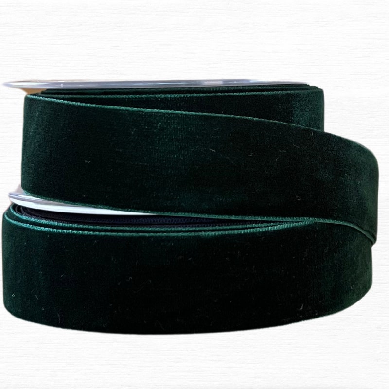 Green Velvet Ribbon - Etsy
