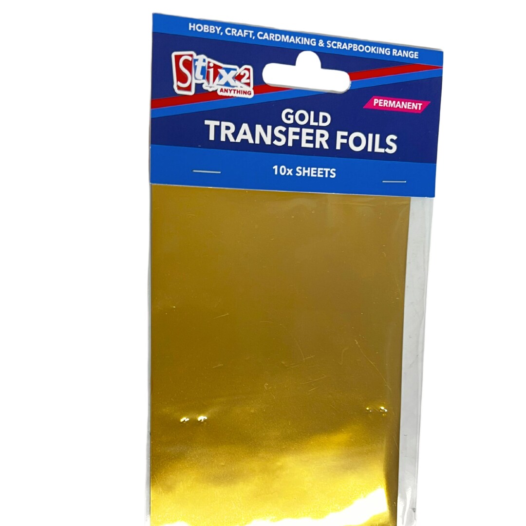 Gold Metallic Foil Transfer Sheets 10 Sheets of Permanent - Etsy