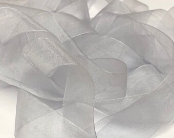Sheer Silver Ribbon - Etsy